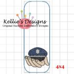 Police Officer In His Hands Bookmark – Kellie's Designs