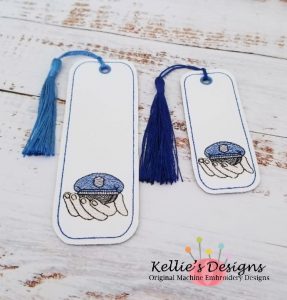 Police Officer In His Hands Bookmark – Kellie's Designs