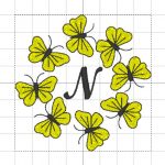 Butterfly Monogram N – Kellie's Designs