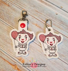 Scary Clown Snap Tab Set – Kellie's Designs