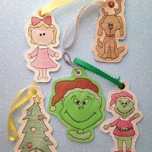 Grouchy Christmas Ornament Set – Kellie's Designs