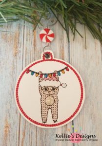 Christmas Sloth Ornament – Kellie's Designs