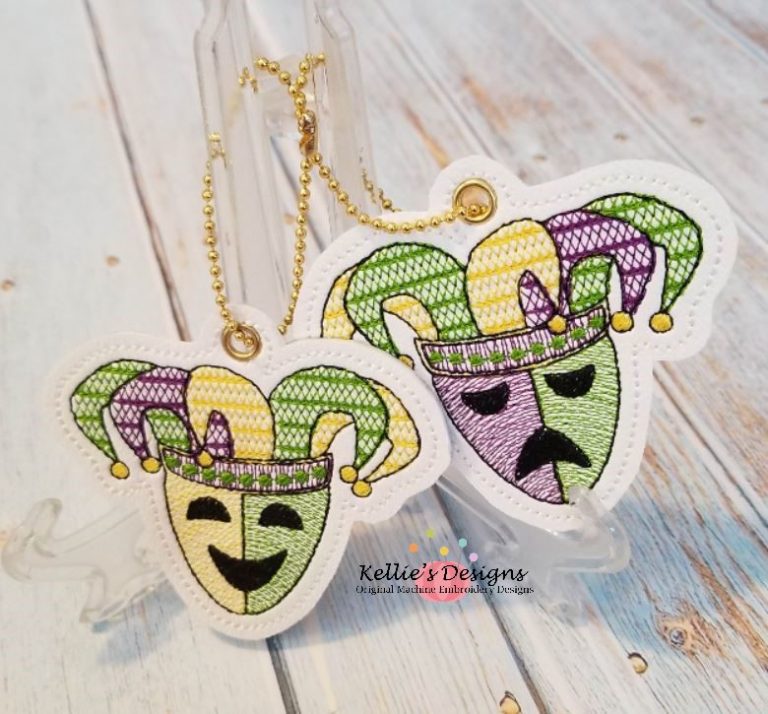 Mardi Gras Mask Tag Set – Kellie's Designs